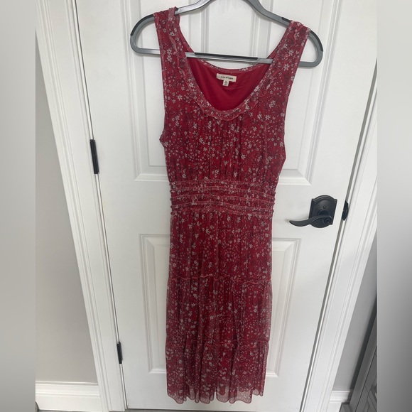 Max Studio | Dresses | Max Studios Xlarge Redwhite Maxi Dress With Drop ...